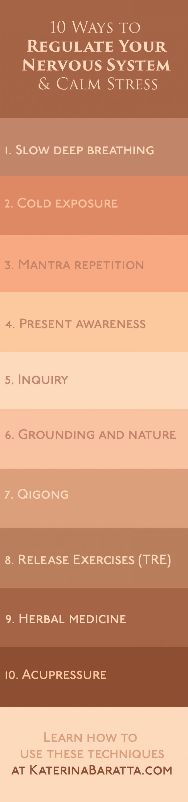 10 Ways to Regulate Your Nervous System - Katerina Baratta, MS, LAc